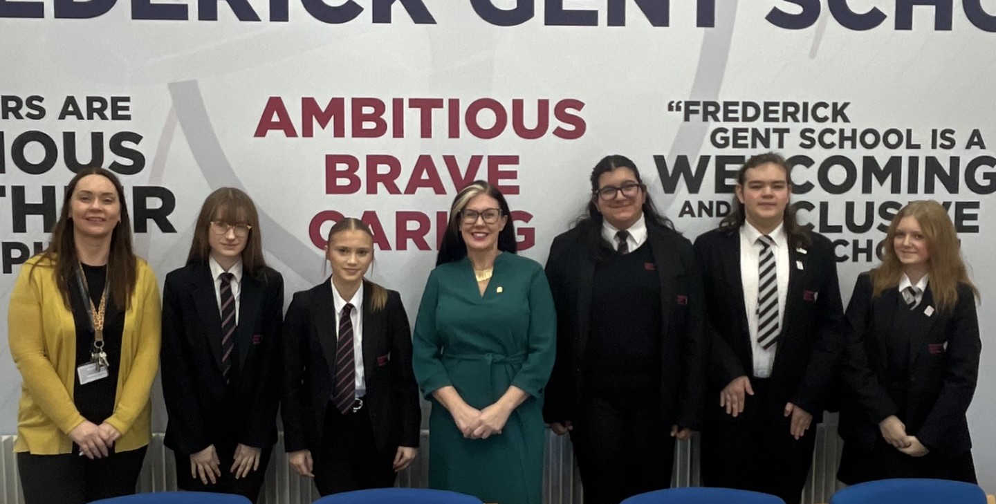 MP Visit to Frederick Gent School - The Two Counties Trust